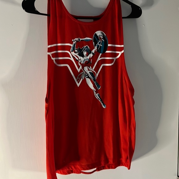 Tops | Super Cute Wonder Woman Tank Has A Small Stain On The Back ...